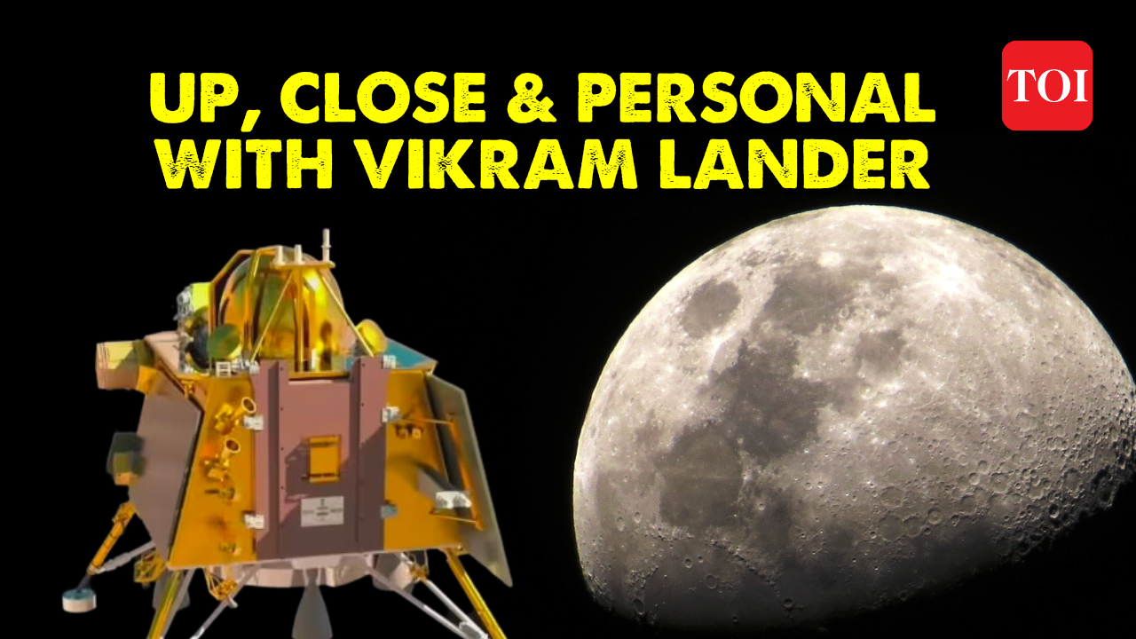 You can now get to see a full-scale model of Chandrayaan-3's lander at ISRO