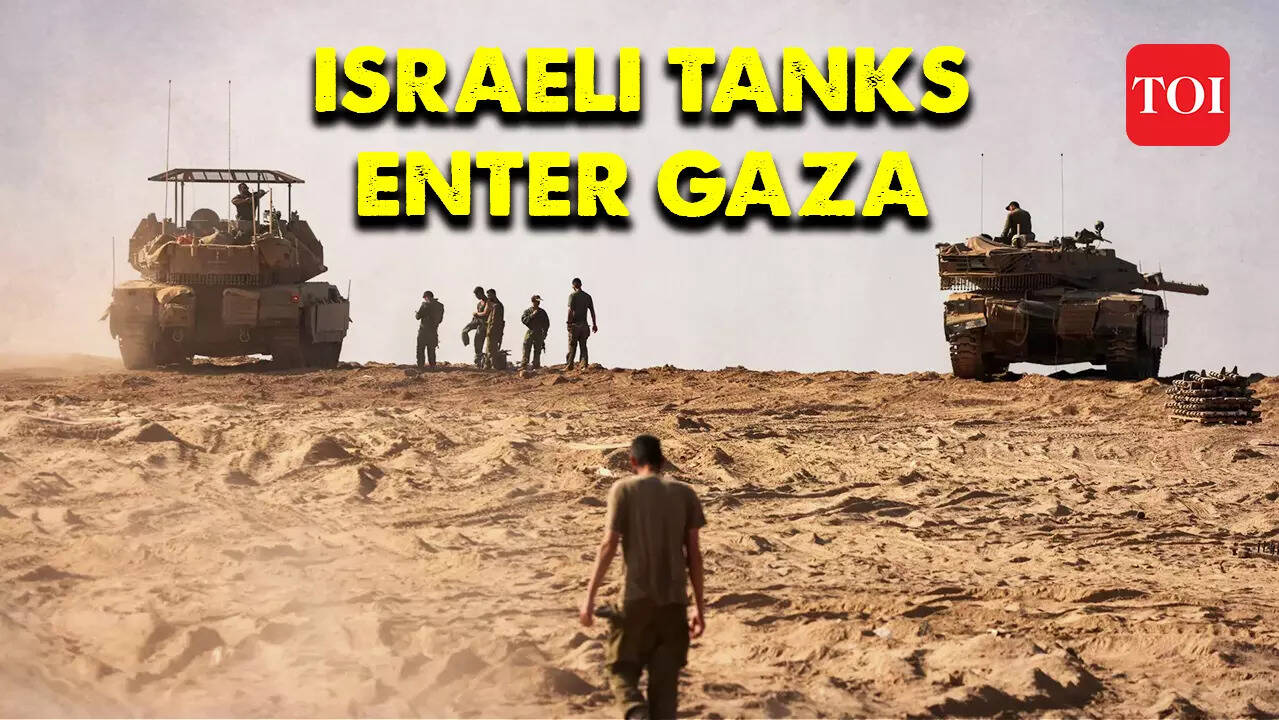 Israel-Gaza war: Israeli army releases video of soldiers, tanks on the move as Gaza operation ...