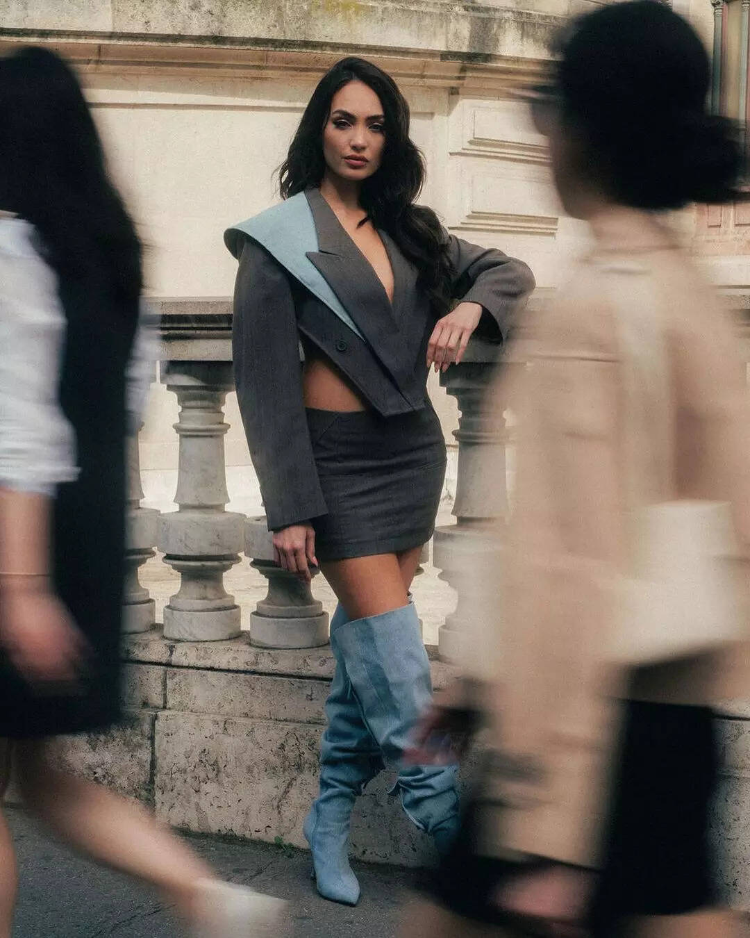 Watch how R'Bonney Gabriel transforms a men's suit into a women's ...