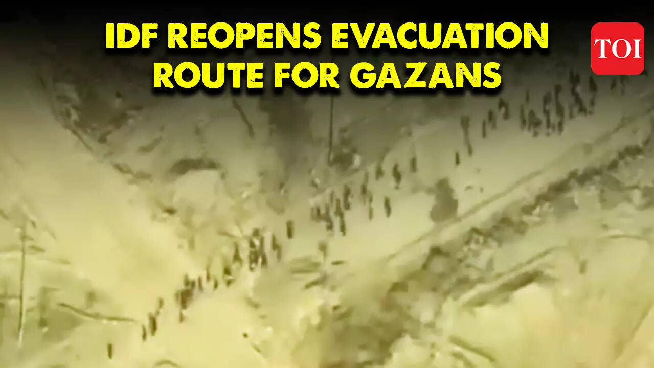IDF reopens safe evacuation route for Gaza's civilian population