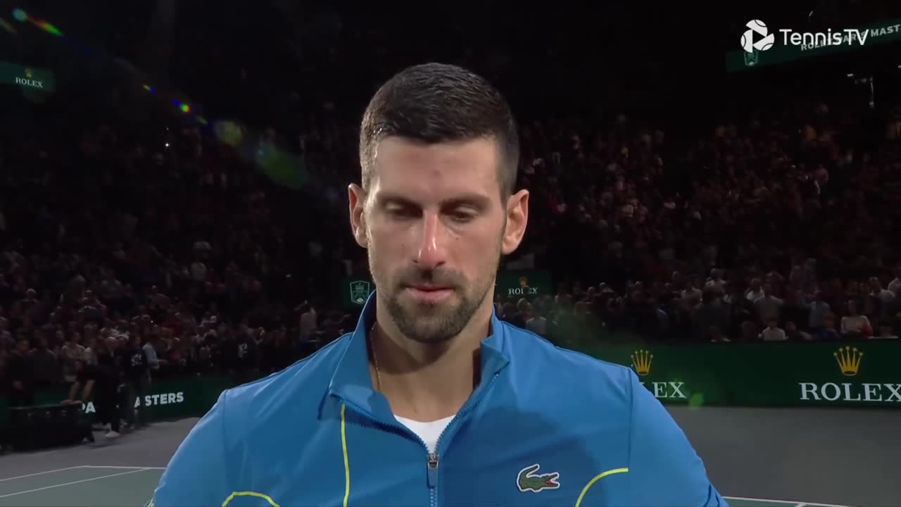 Djokovic consoles Dimitrov at Paris Masters