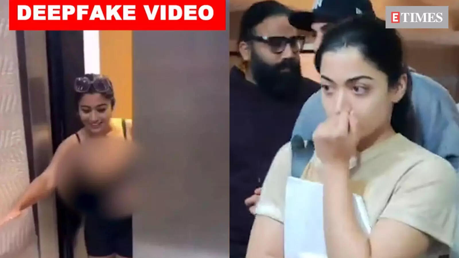 Rashmika Mandanna makes her 1st public appearance after viral Deepfake video, AVOIDS paparazzi ...