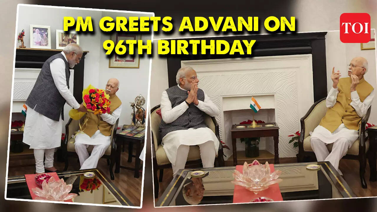 Watch: Prime Minister Modi visits veteran BJP leader LK Advani, extends ...