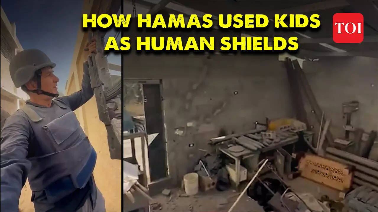 Watch: Israeli forces show how Hamas used a school in Gaza as its ...
