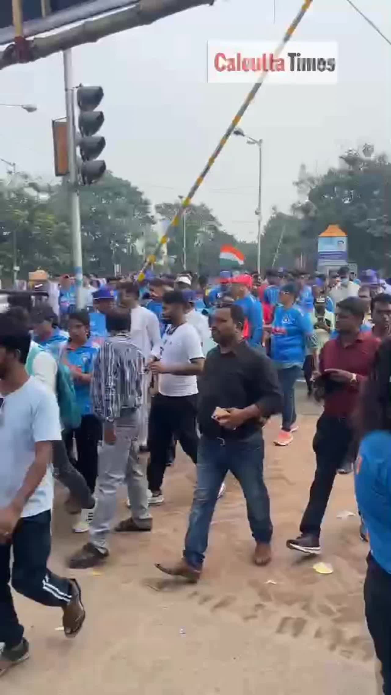 People thronged to the Eden Gardens for the Indiavssouthafrica match.