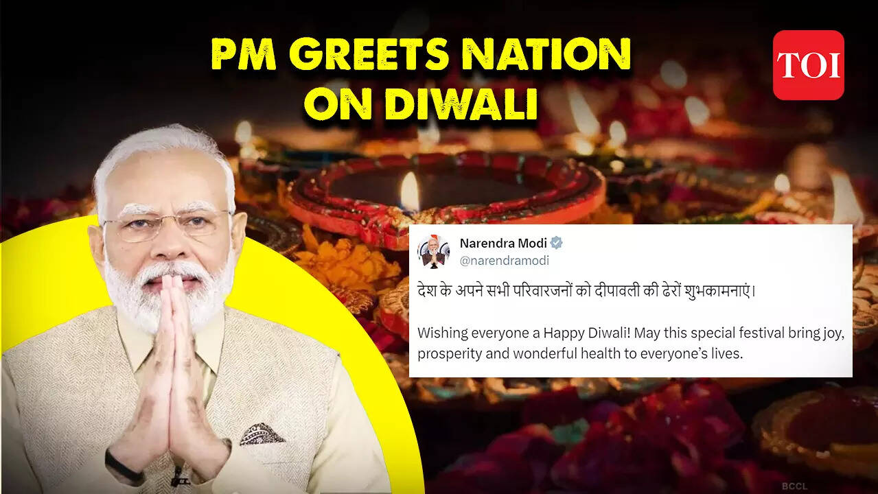 PM Modi greets the nation on Diwali, wishes harmony and joy for everyone