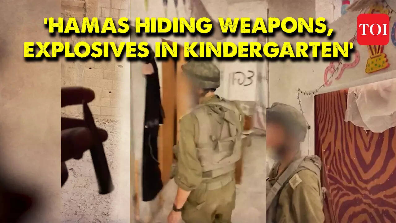 Israel exposes shocking footage: Hamas concealing weapons and ...