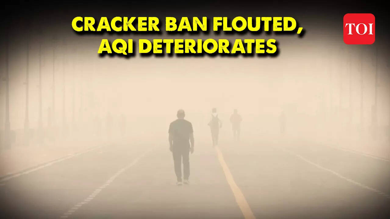 Delhi Pollution: Cracker ban goes up in smoke, AQI reaches hazardous ...