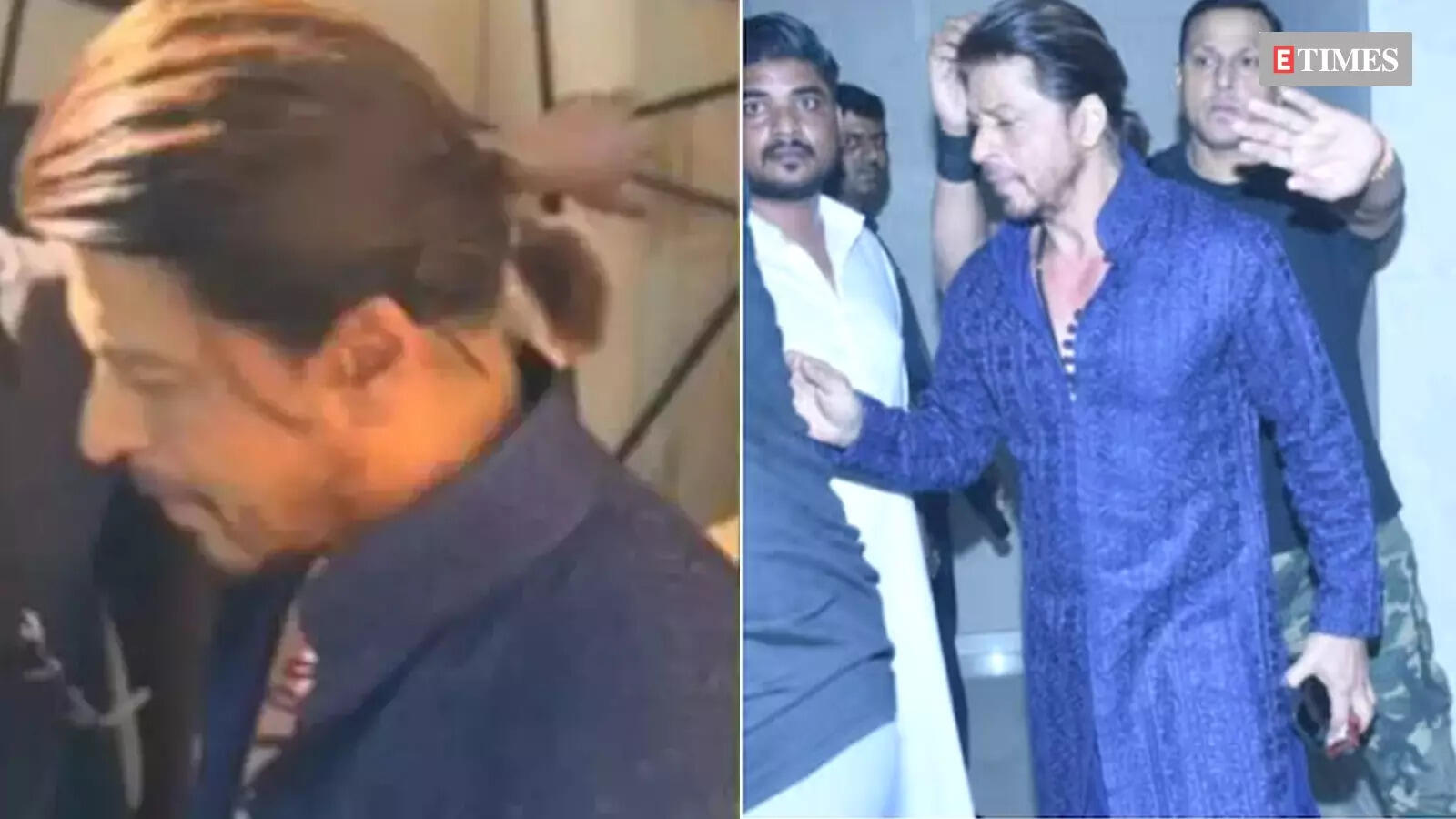 Surrounded By Tight Security Shah Rukh Khan Makes A Dashing Entry At