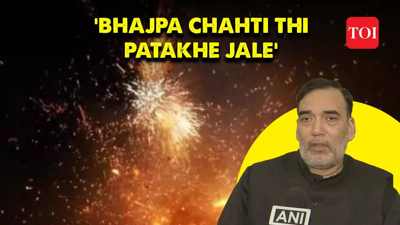 ‘BJP provoked people to flout cracker ban’: Delhi Environment Minister Gopal Rai blames saffron ...