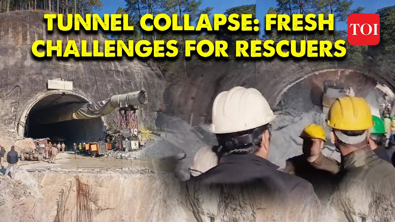 Uttarakhand tunnel collapse: Bid to rescue 40 workers gets challenging ...