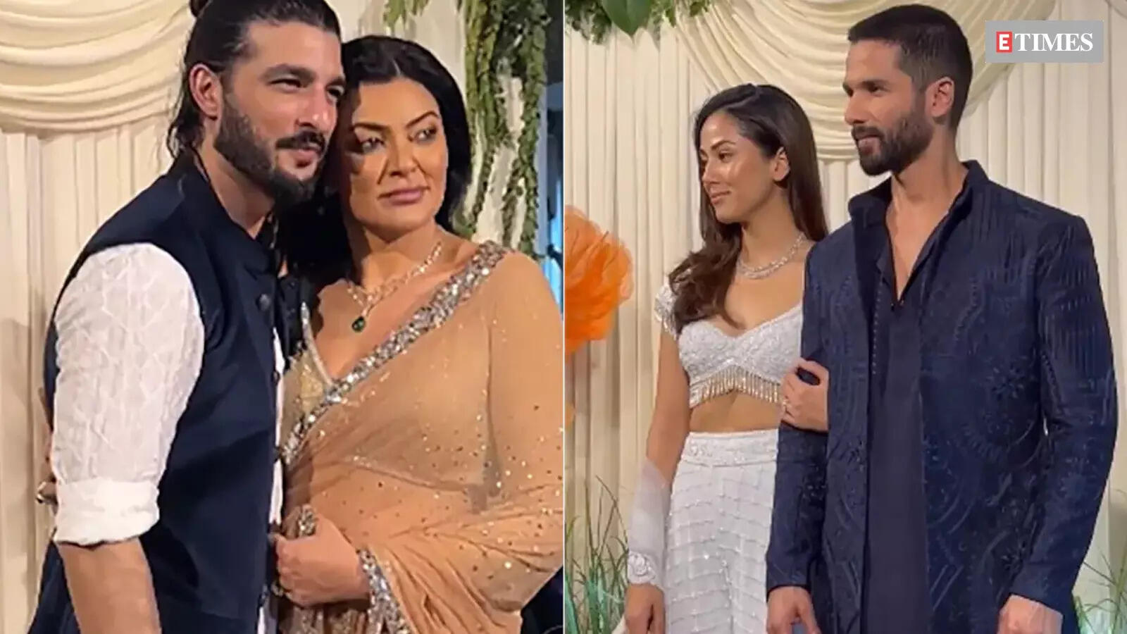 Sushmita Sen-Rohman Shawl, Shahid Kapoor-Mira Rajput lead celebs roll ...