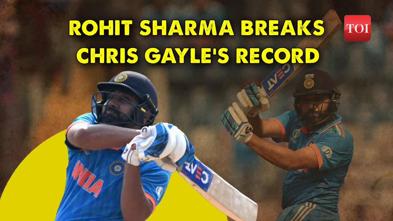 India vs New Zealand: Rohit Sharma breaks Chris Gayle's record, becomes first to hit 50 sixes in ...