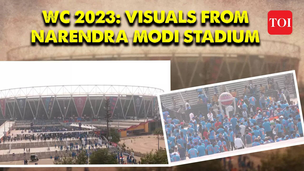 World Cup 2023: Captivating Aerial Views from Narendra Modi Stadium ...