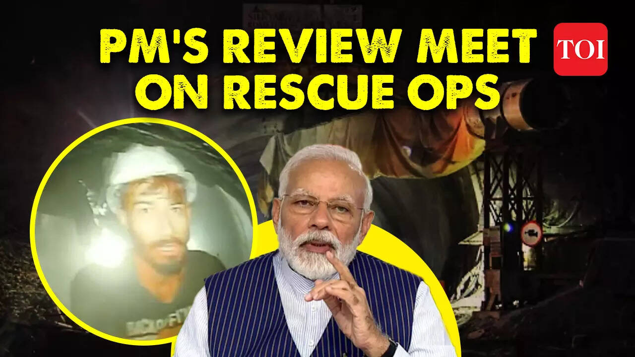 PM Modi holds review meeting on the Uttarkashi tunnel collapse, seeks ...