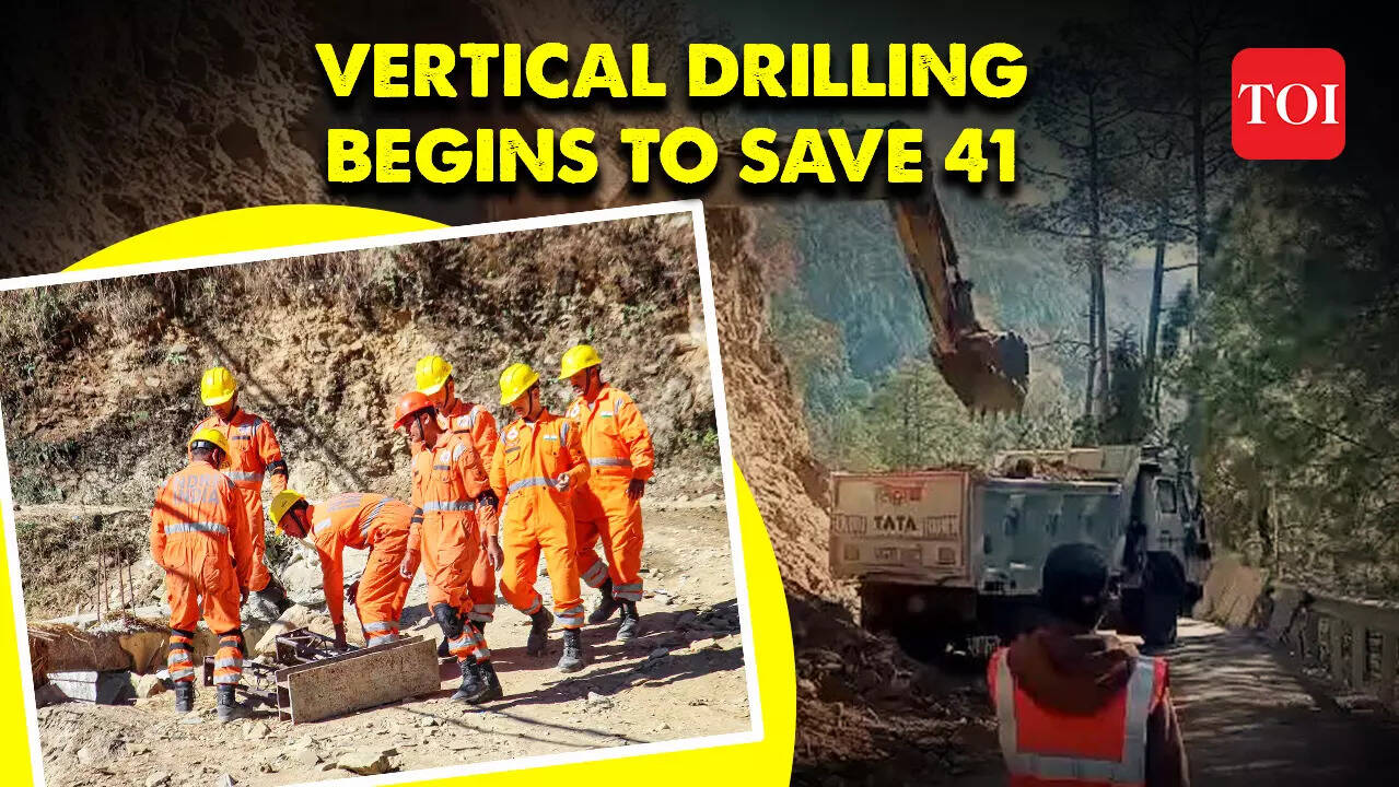 Big Breakthrough in Uttarkashi Tunnel Rescue: Location for vertical ...