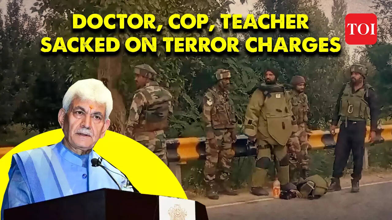 J&K LG Manoj Sinha sacks 4 government employees, including Doctor, cop ...