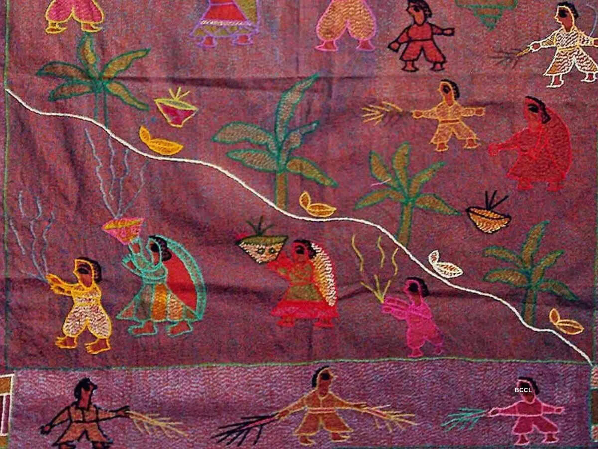 All about the Sujini embroidery of Bihar