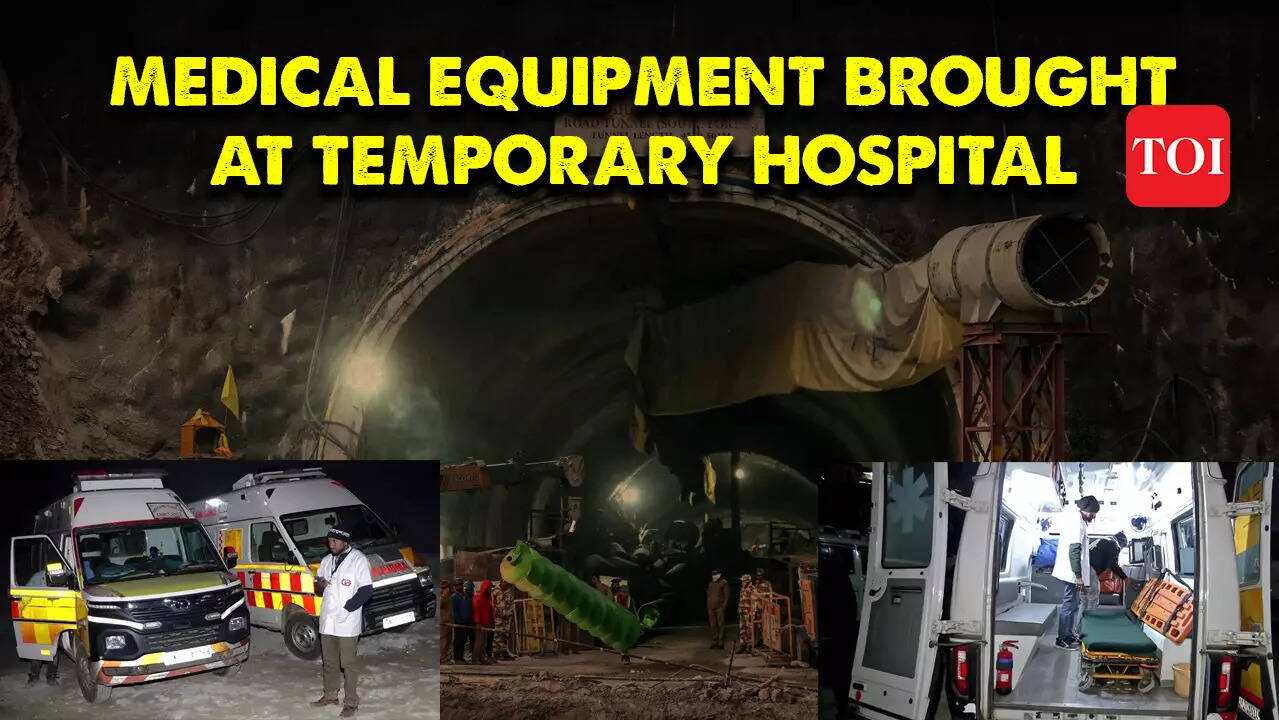 Uttarkashi Tunnel Rescue: Temporary Hospital geared up at tunnel site ...