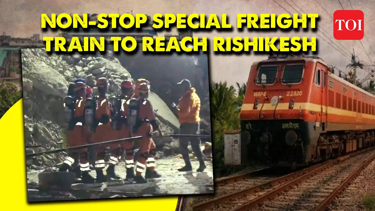 Uttarkashi tunnel rescue ops: Railways runs non-stop special freight ...