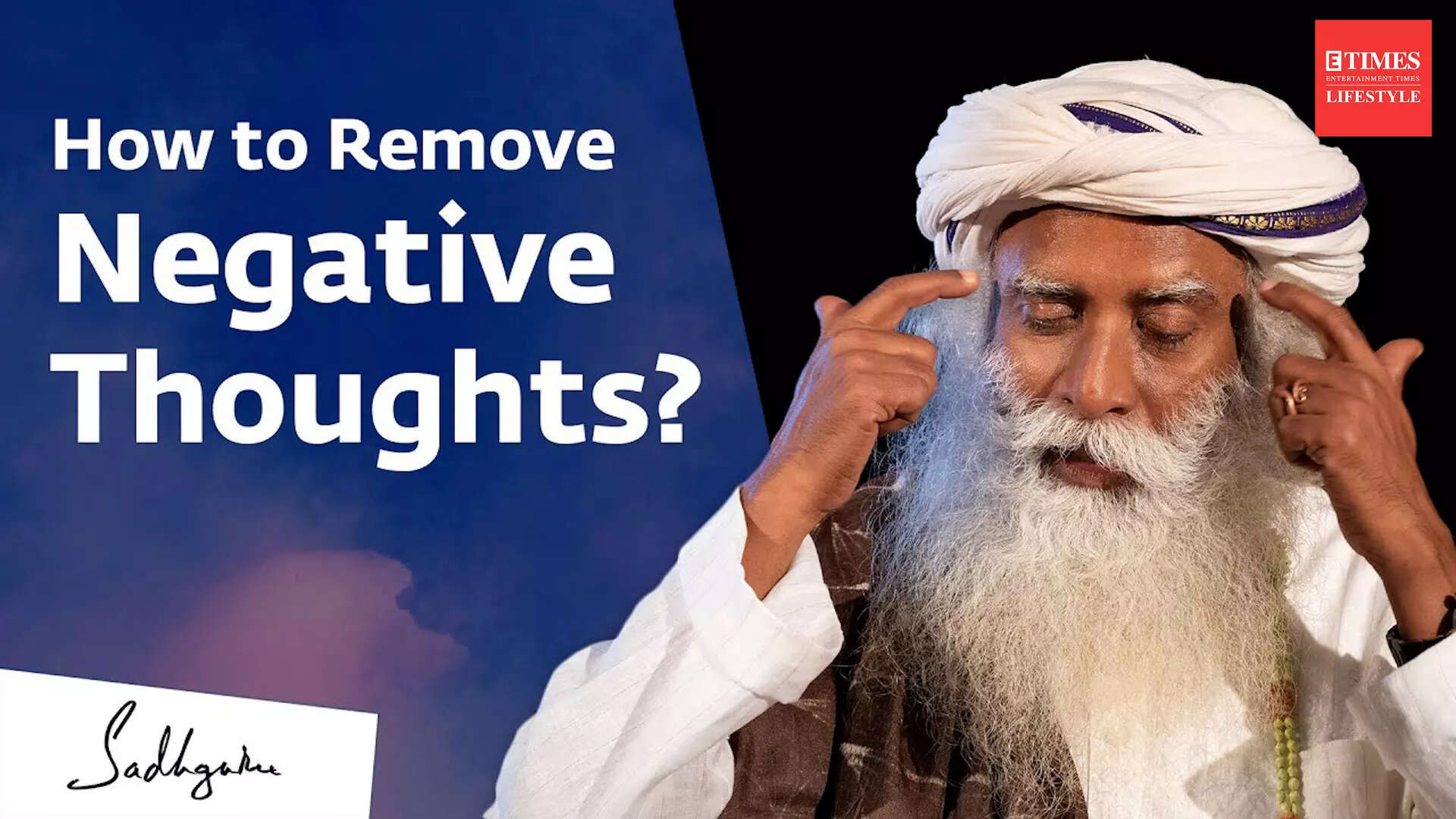 negative thoughts: Sadhguru explains how to remove negative thoughts