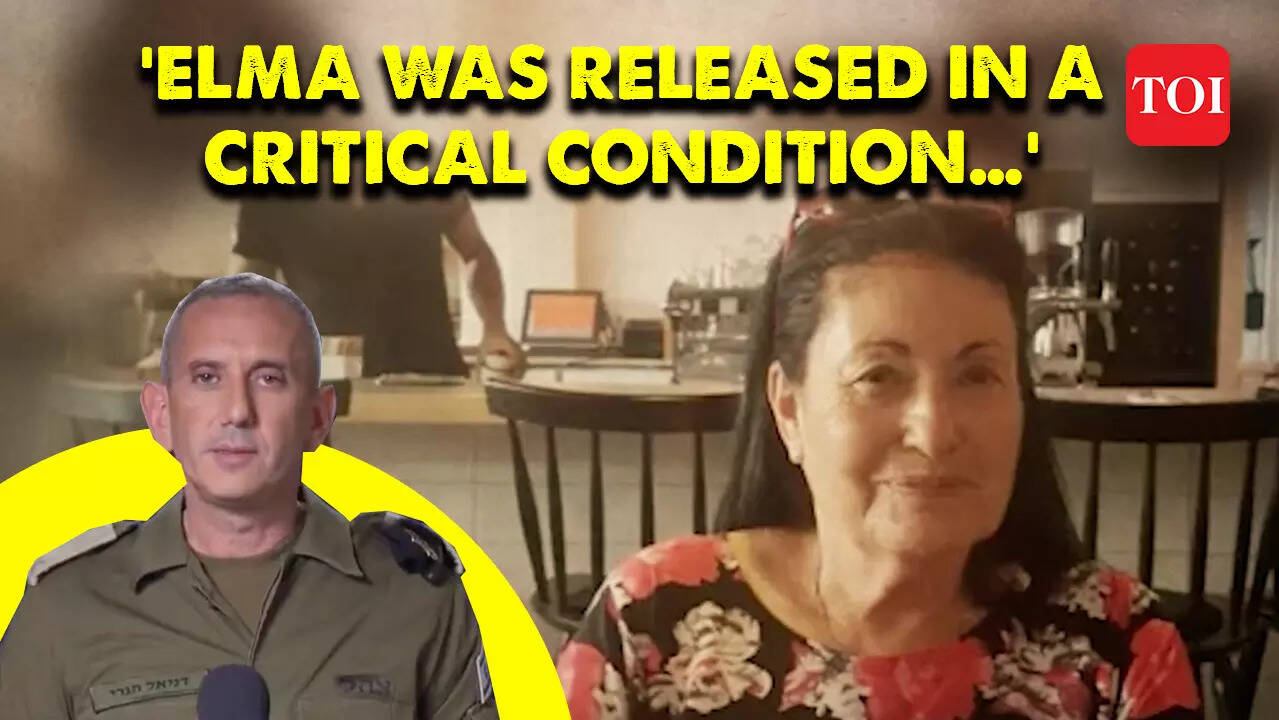Elderly Israeli woman Elma Avraham, released from Hamas captivity in ...