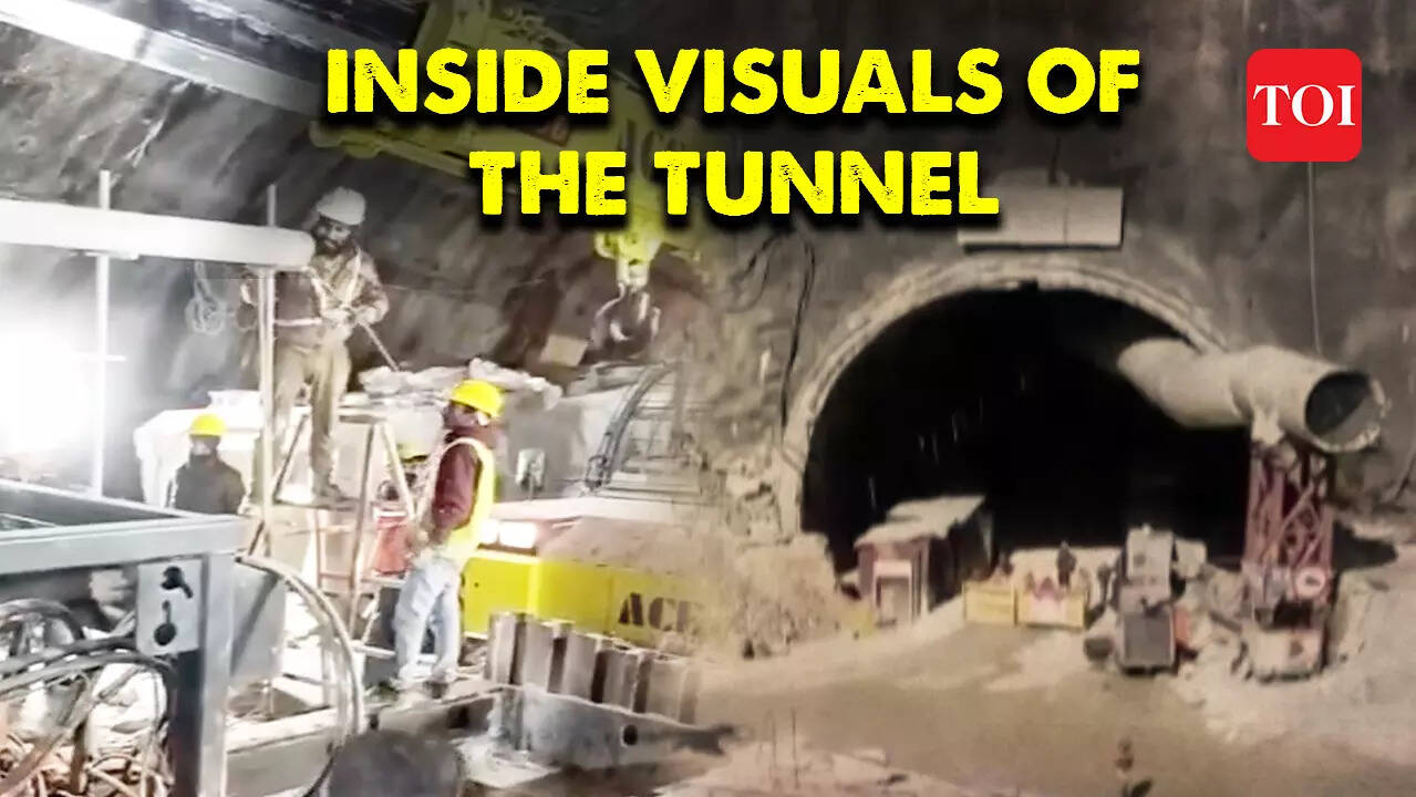 Watch: Inside visuals of Uttarkashi tunnel, 41 trapped workers await rescue since Diwali