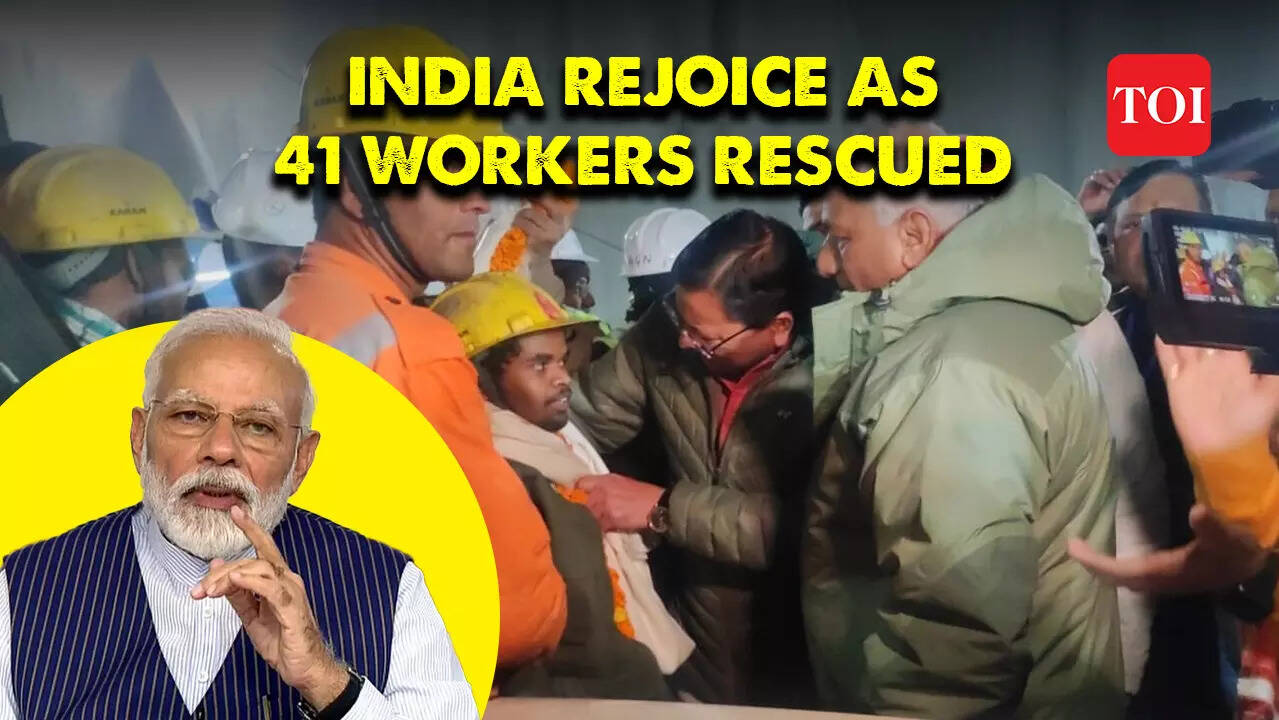 Silkyara tunnel: President Murmu, PM Modi salute officials for ‘most ...