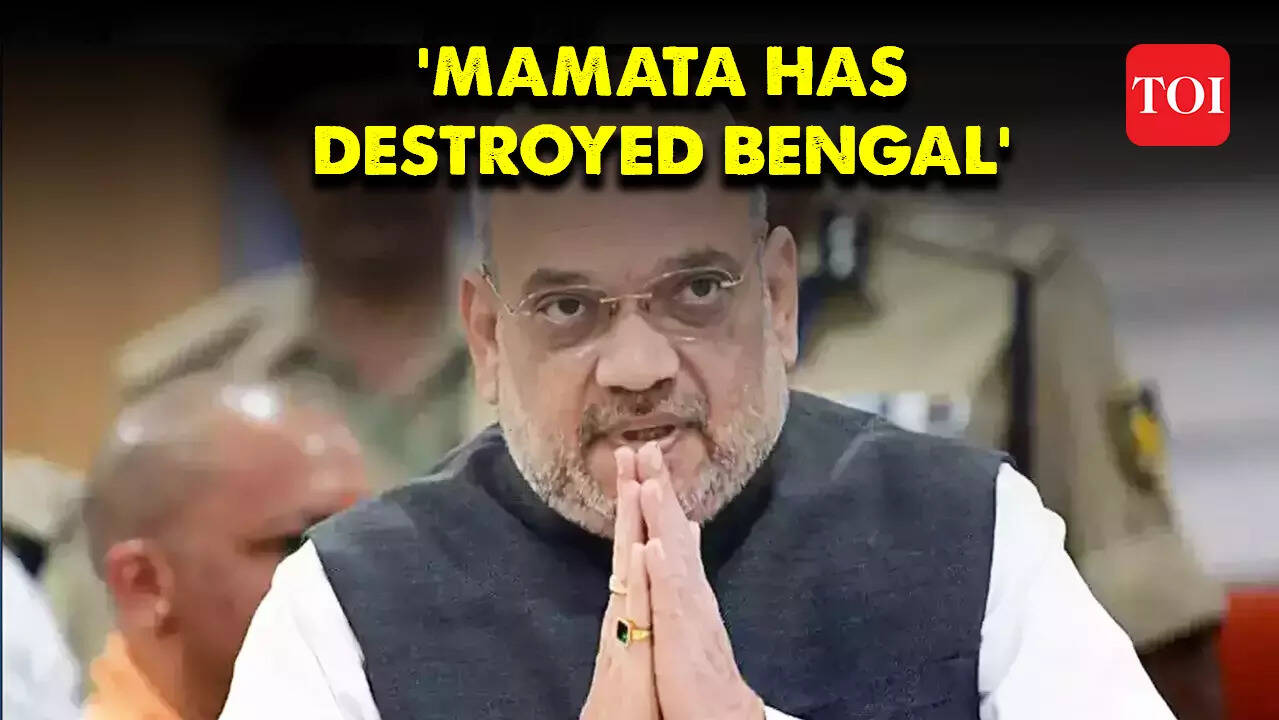 Amit Shah predicts BJP's two-thirds majority in 2026 Bengal elections, criticizes Mamata ...