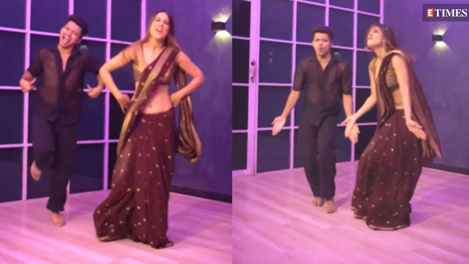 Nia Sharma showcases her energetic dance moves in a saree; can you ...