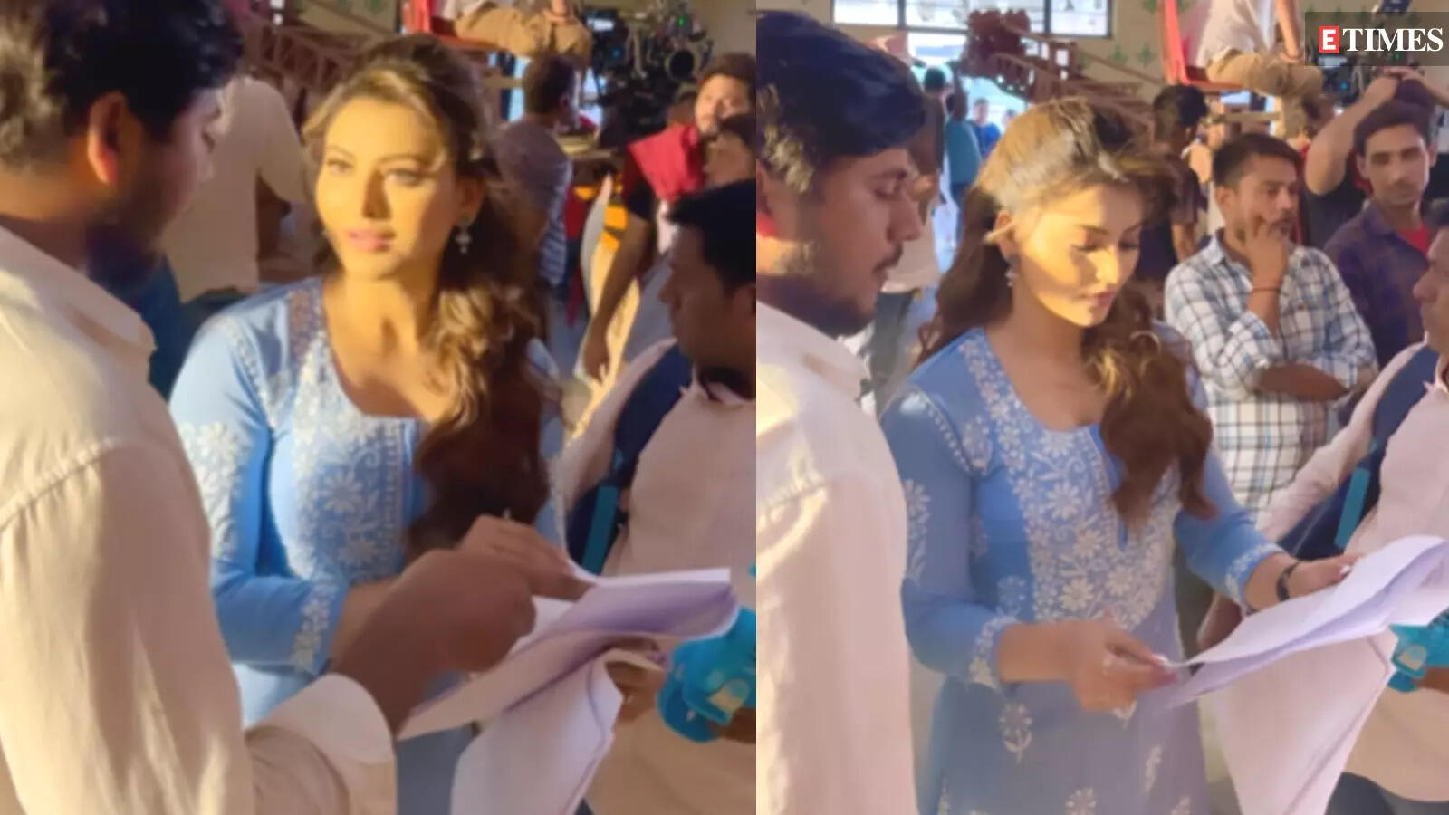 Work mode on! Urvashi Rautela drops a video of her script reading ...
