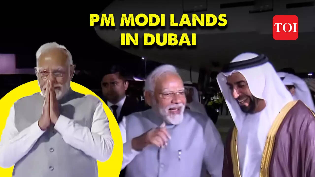 PM Modi lands in Dubai to attend the 28th edition of the UN Climate ...