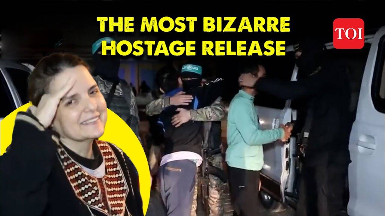 THE MOST BIZARRE HAMAS HOSTAGE RELEASE VIDEO: Jokes, smiles, handshakes ...