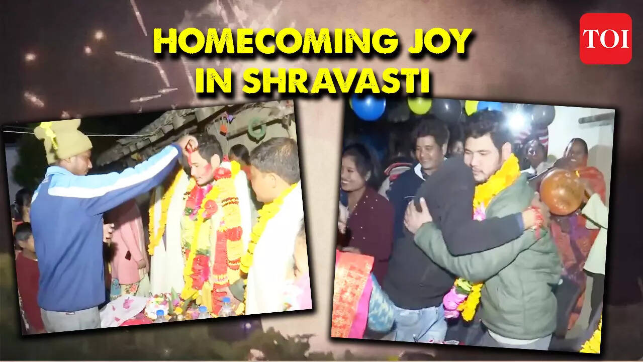 Homecoming Triumph: Celebrations as Uttarkashi Tunnel rescued workers ...