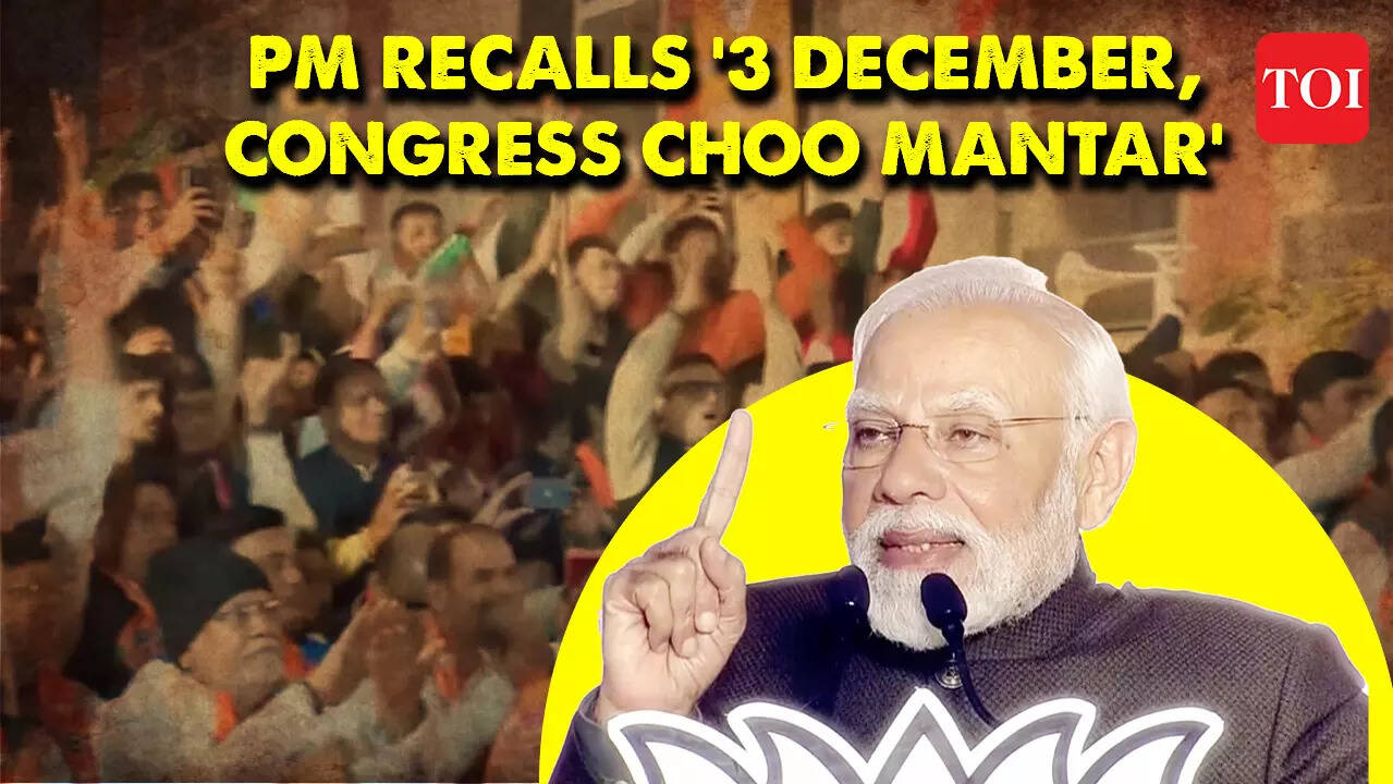 PM Narendra Modi recalls his Rajasthan prediction: “Teen December, Congress Choo Mantar”