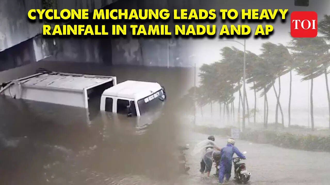 Cyclone Michaung leads to heavy rainfall in Tamil Nadu and Andhra Pradesh