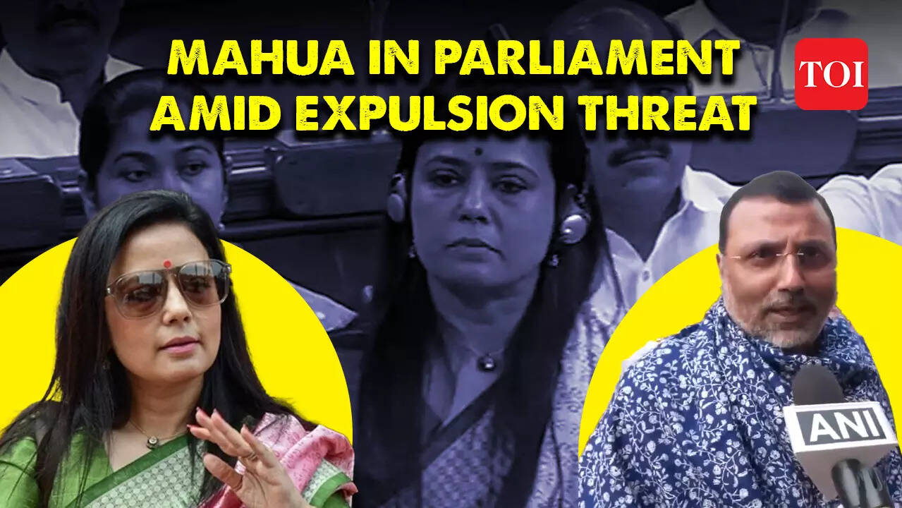 Mahua Moitra arrives in parliament, Opposition rallies behind TMC MP as expulsion looms in Cash ...