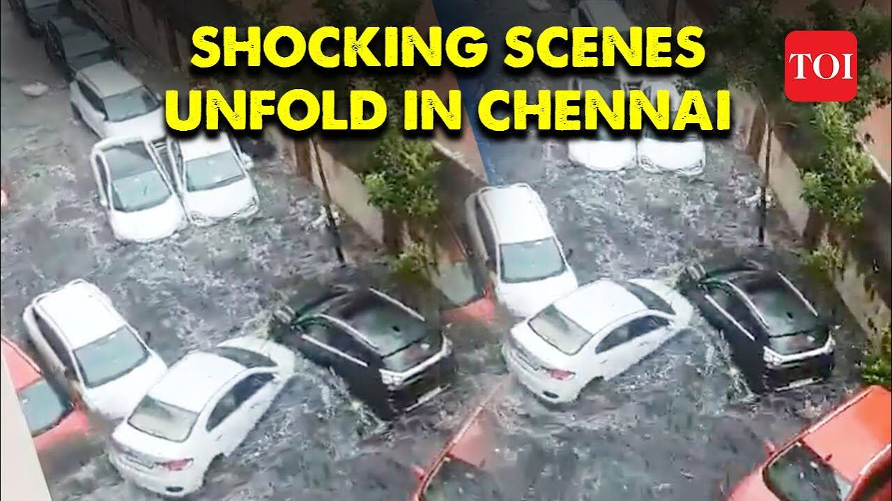 Cyclone Michaung Shocking VIDEO: Cyclone Michaung breaks havoc in Tamil Nadu and Andhra Pradesh
