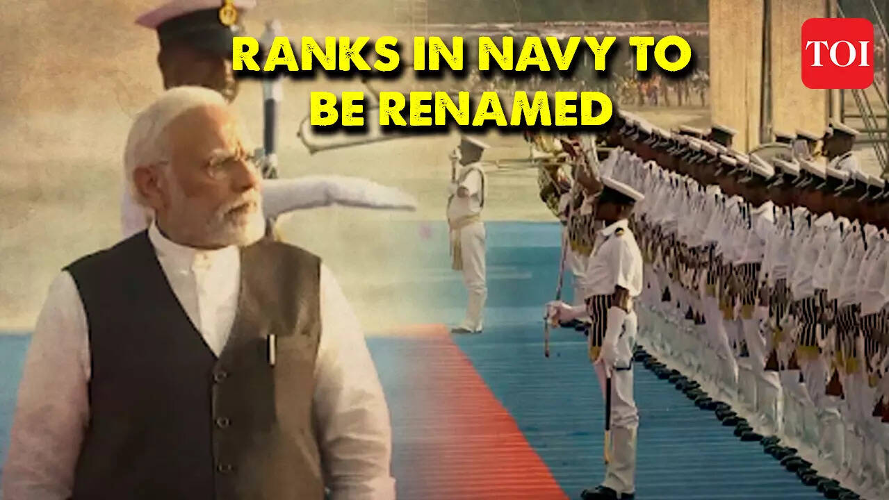 Watch: Indian Navy ranks to be renamed in accordance with Indian ...