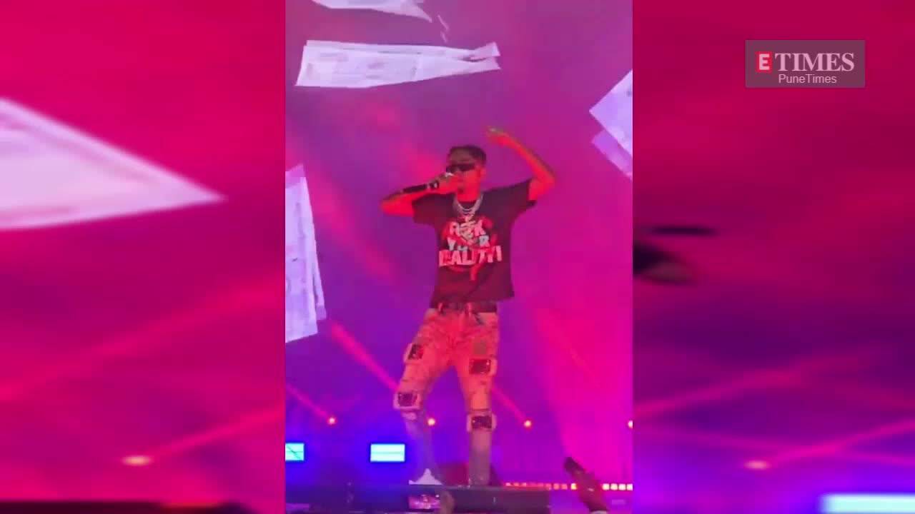 MC Stan rocks the stage at a music festival in Pune!