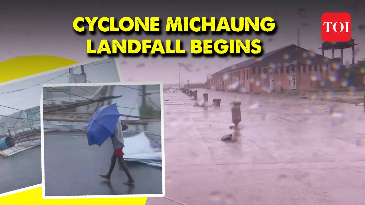 Cyclone Michaung makes landfall, over 9000 people evacuated to safety
