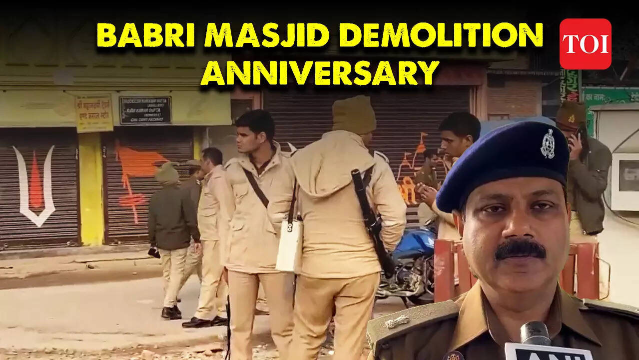 security increased: Security heightened in Mathura on Babri Masjid ...