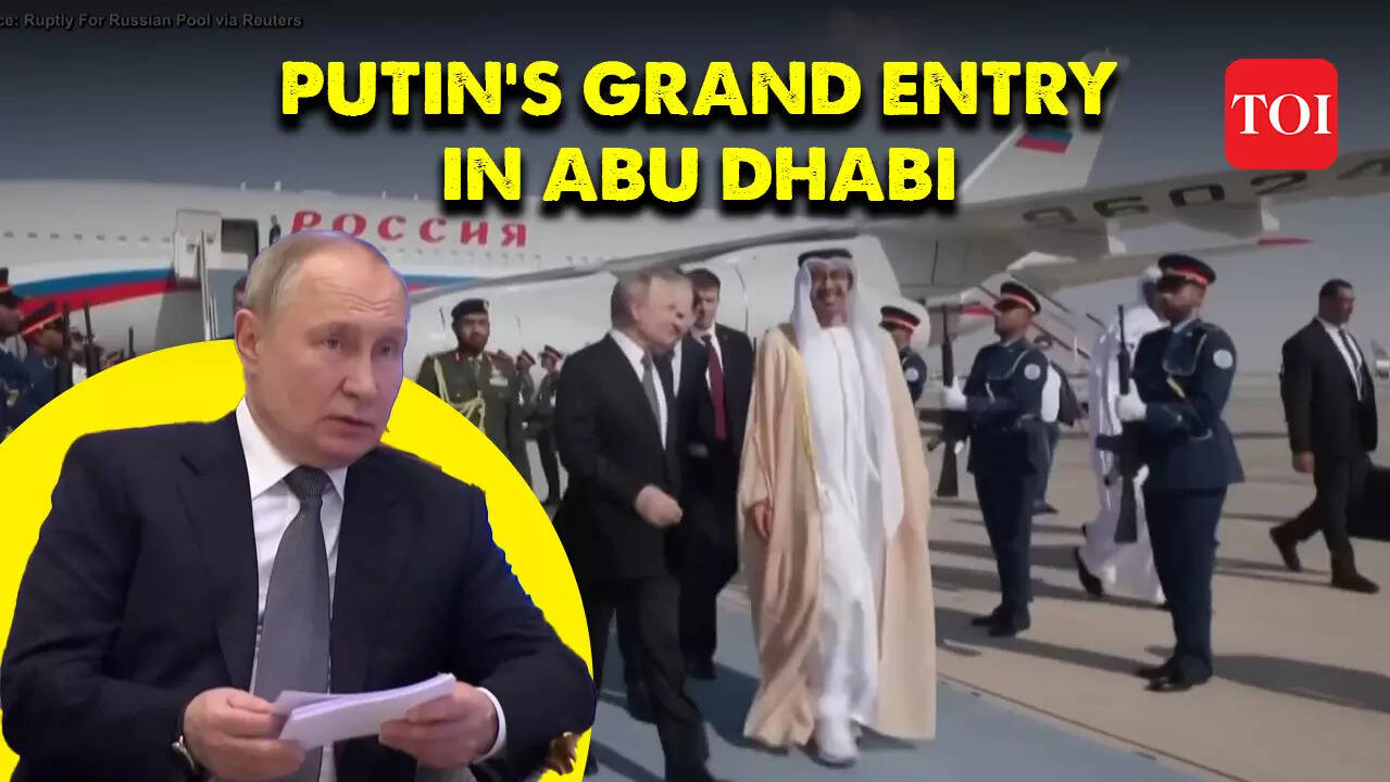 Russian President Vladimir Putin receives grand welcome in Abu Dhabi