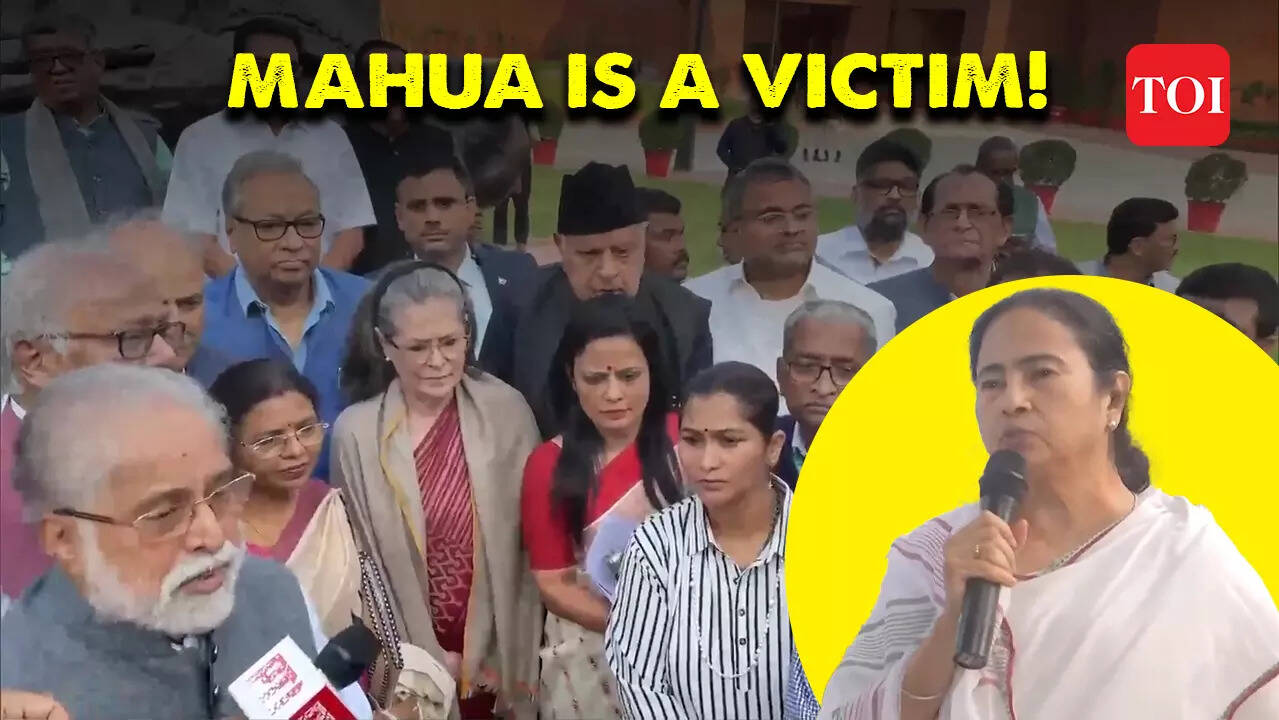 'Mahua is a victim, She will win the battle': Mamta Banerjee slams BJP as Mahua Moitra expelled ...