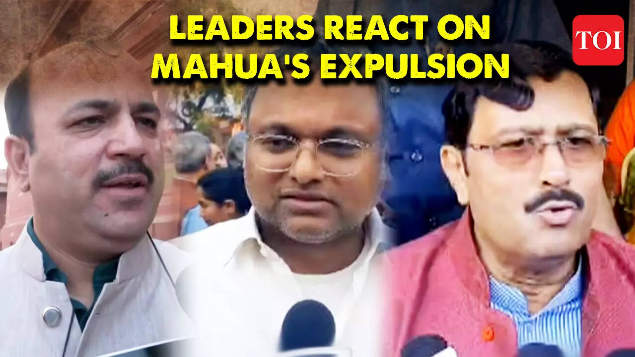 BJP and Opposition react to TMC MP Mahua Moitra's expulsion