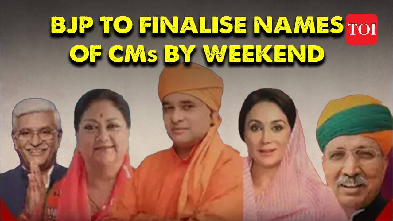 Rajasthan, MP, Chhattisgarh: BJP appoints observers to pick CM Rajasthan, MP, Chhattisgarh: BJP appoints observers to pick CM