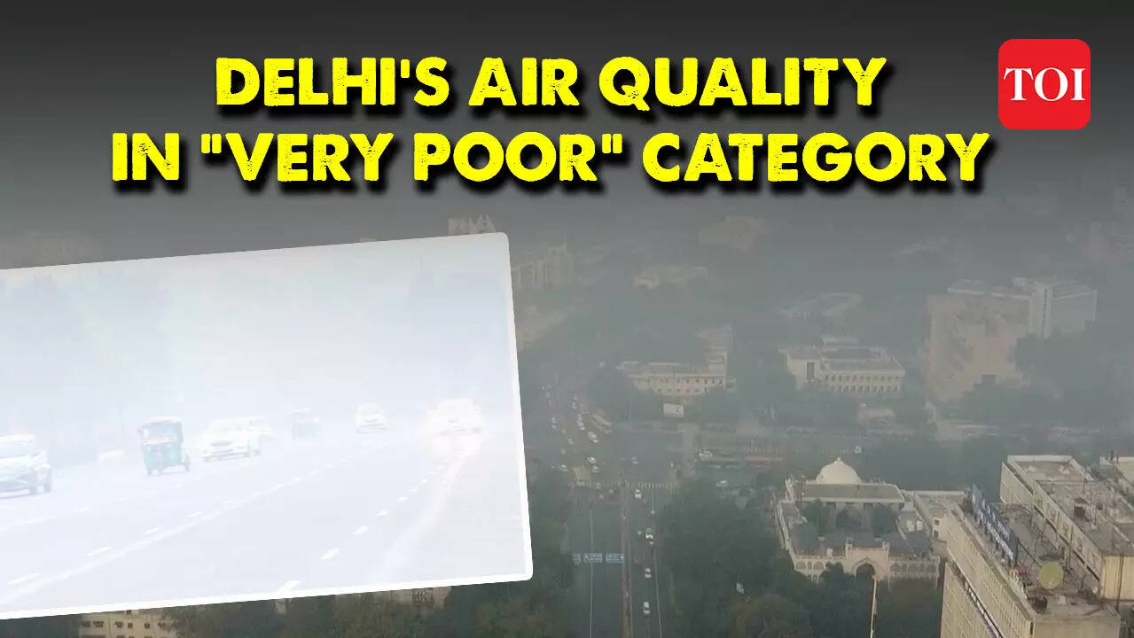 Delhi’s air quality continues to remain in “very poor” category