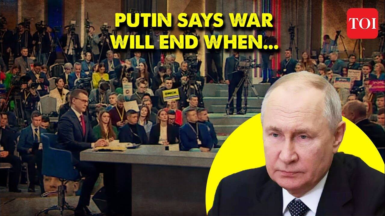 Putin's 1ST Press Conference since Russia-Ukraine War | Putin Says "No ...
