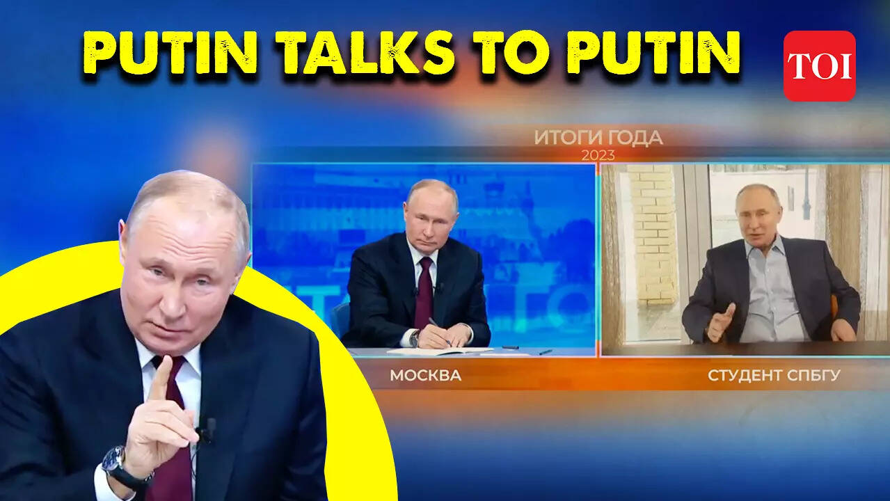 Putin Talks to Putin: Watch Russian President stunned by AI 'Double ...
