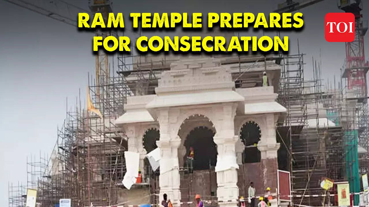 dharma path: Ram Temple prepares for consecration; Ayodhya adorned with ...